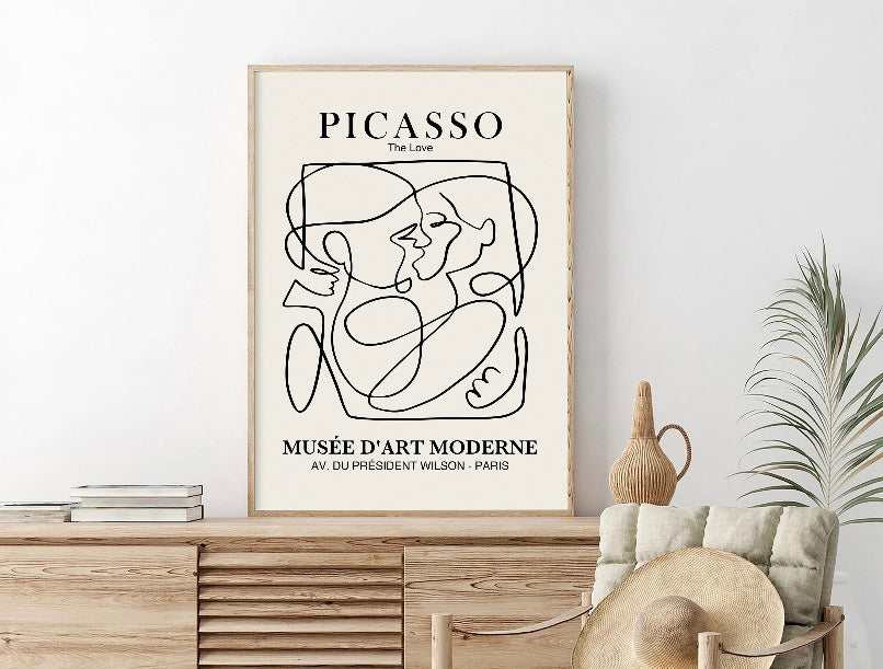 Picasso The Love One Line Print – Fizzy Art